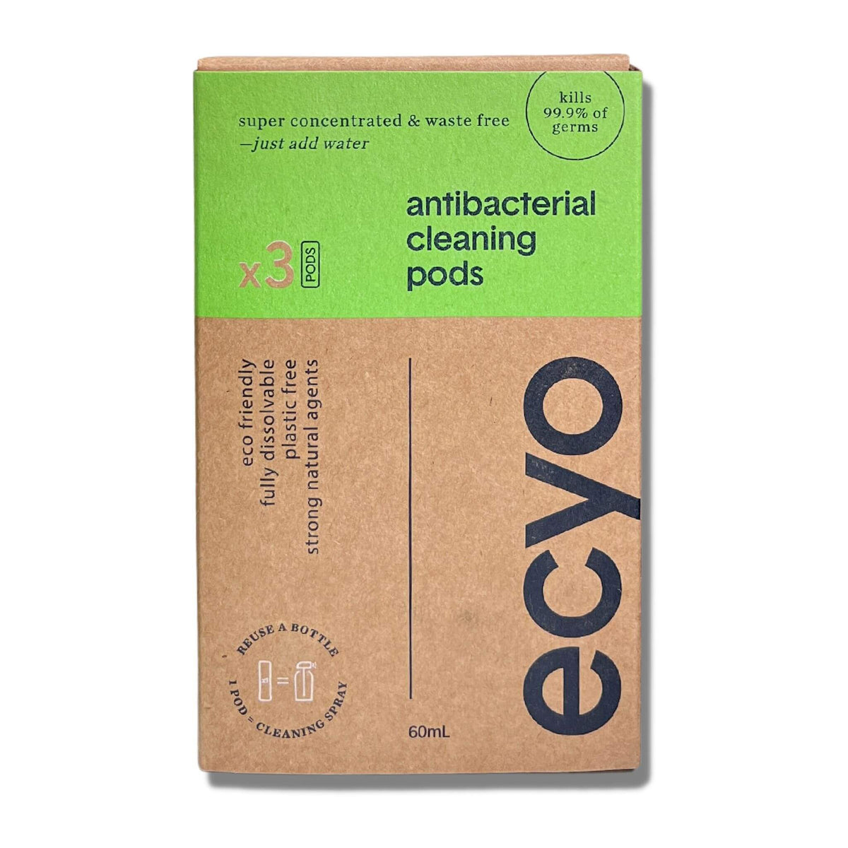 ecyo Antibacterial Cleaning Pods | moss & pear